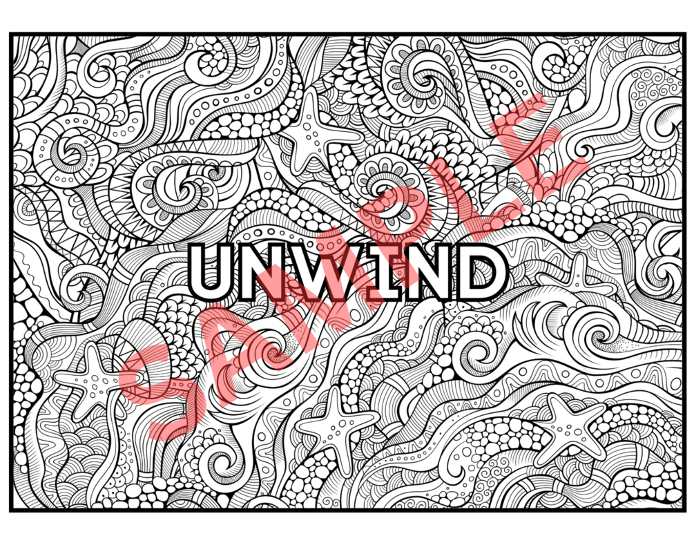 Mindful Terms Coloring Book to Color. A 27-Page Journey of Relaxation ...