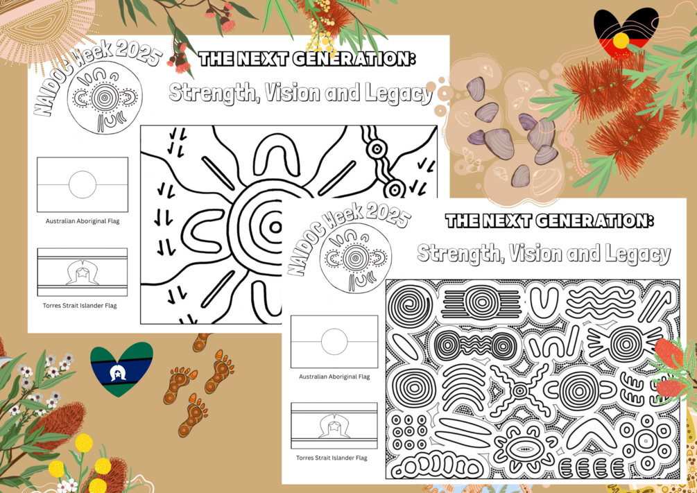 NAIDOC Week Colouring Pages – Printable Digital Download (5 Pages ...
