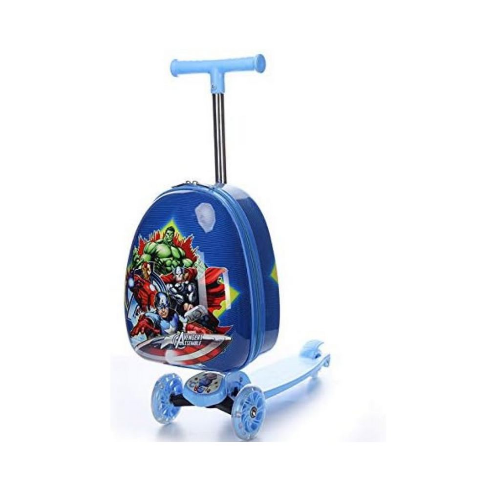 Scooter with Suitcase for Kids has LED Lit Wheels -(2 in 1- size:16 ...