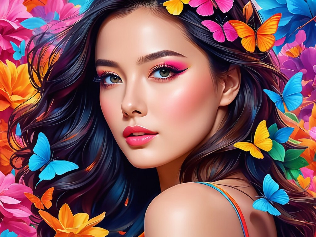 Eye-Catching and Vibrant AI-Generated Fan-Art Movie Illustration