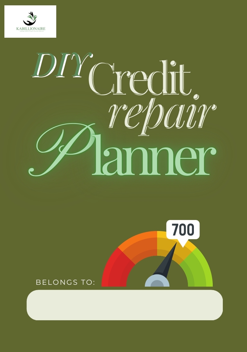 DIY Credit repair planner