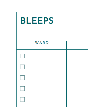 On Call Doctor Bleep Planner