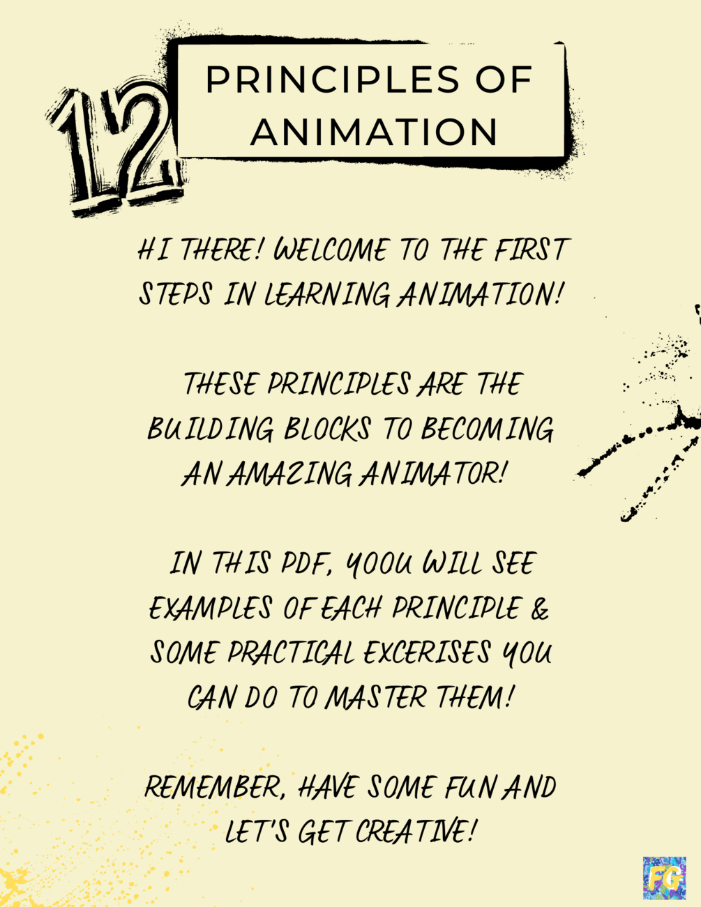 A Quick Guide to the 12 Principles of Animation Ebook (For Beginners)