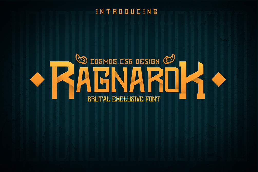 Font Ragnarok | Cosmos Design