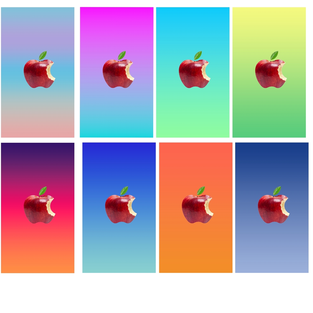 Real Apple in iphone logo