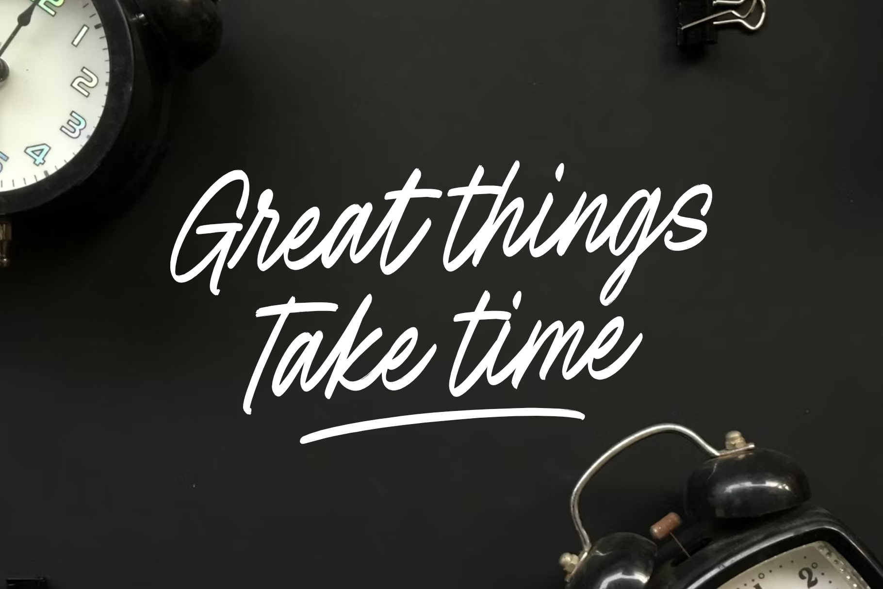 Authentic Black brush script typeface