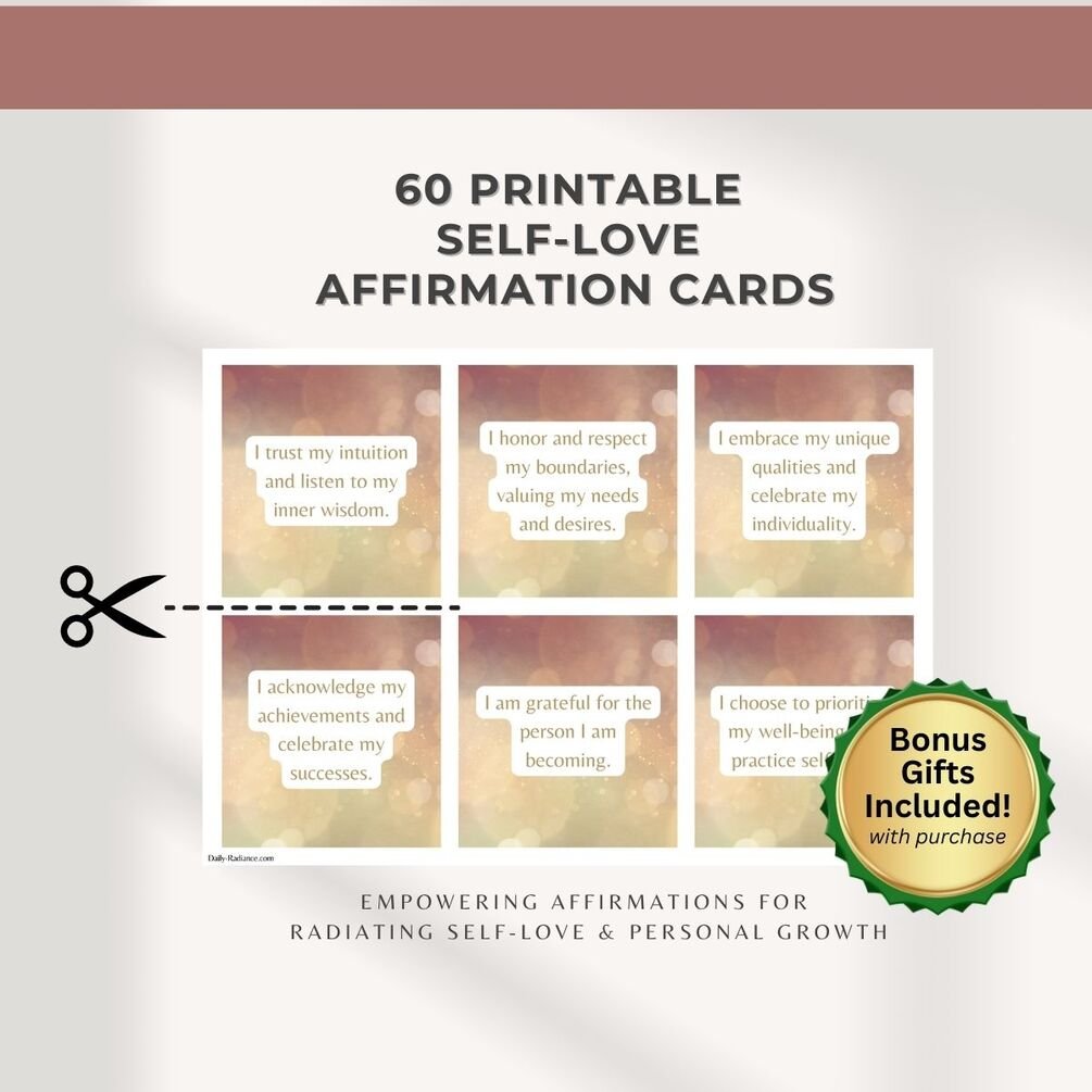 Affirmations Cards - Self-Love Self-Care Positive Affirmations, Self ...