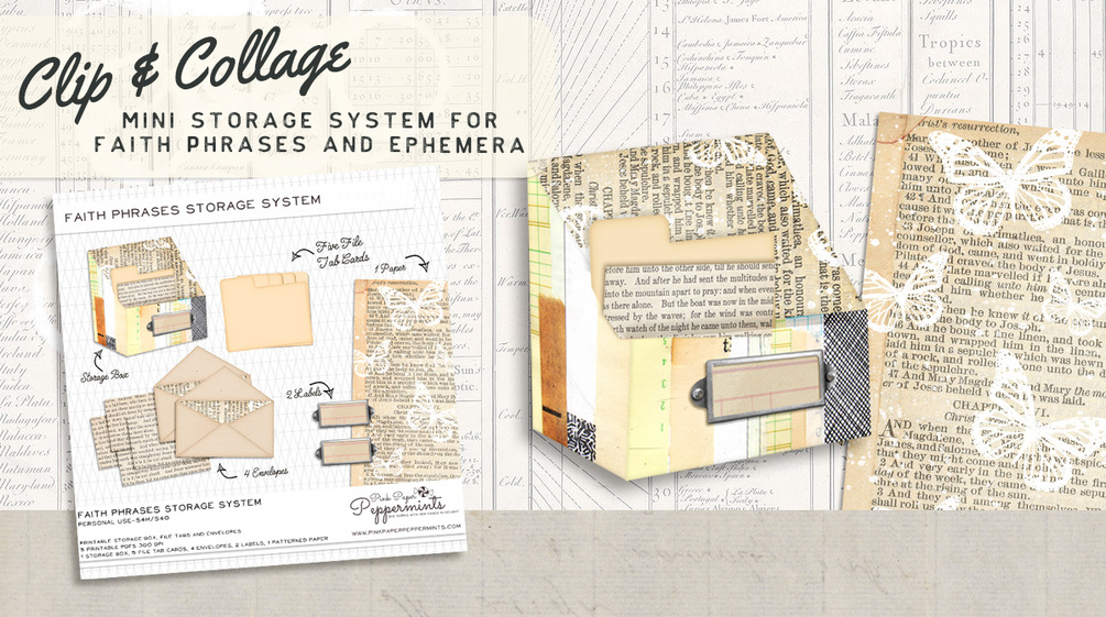 Mini Ephemera Storage System | Faith Phrases