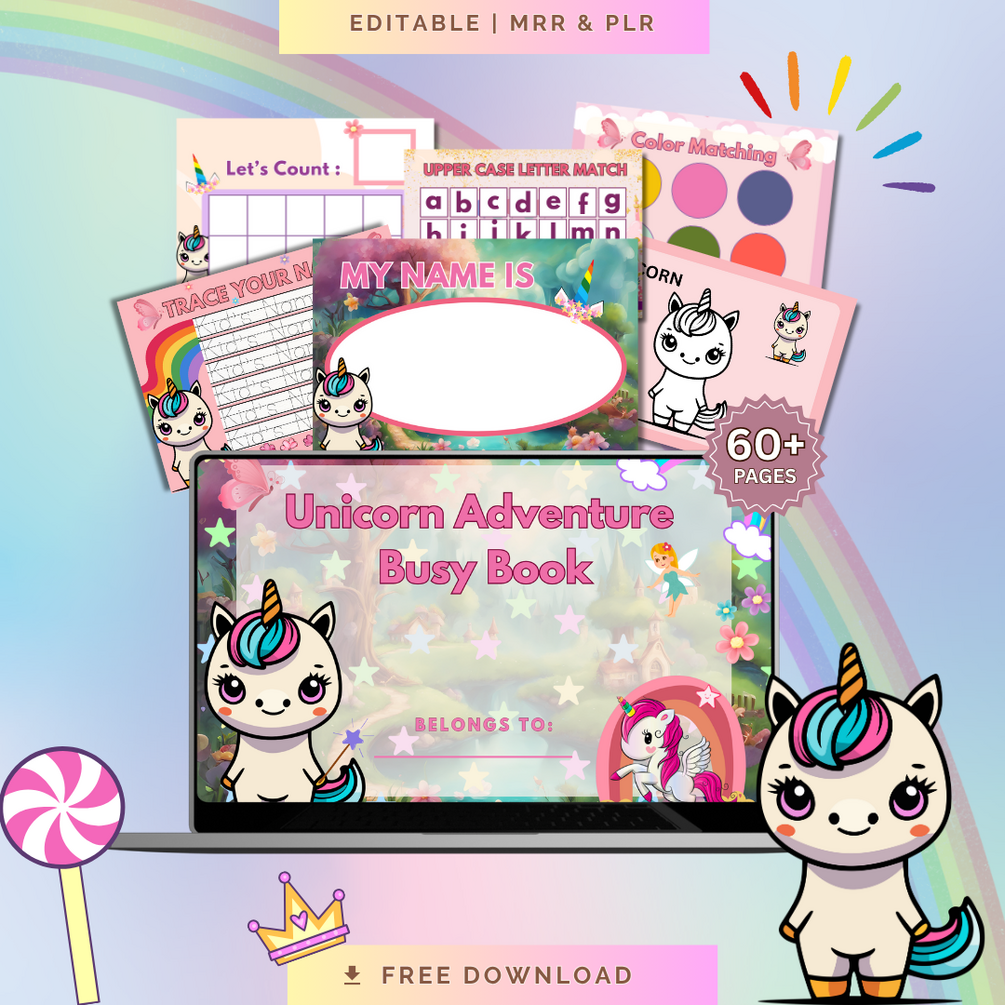 CARLYSPIRE UNICORN BUSY BOOK