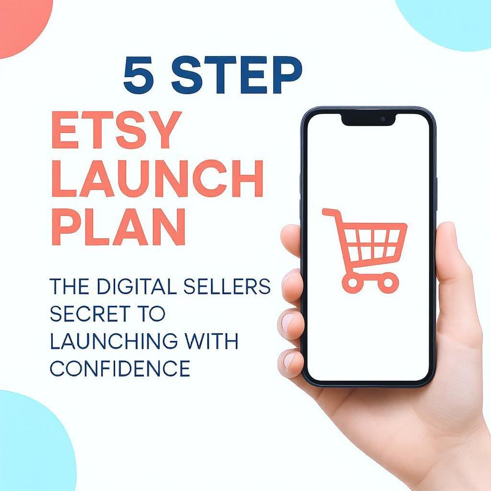 The 5 Step Etsy Launch Plan Guide | Digital Product Shop Startup eBook ...