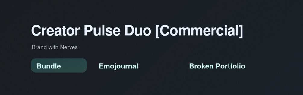 Creator Pulse Duo — Brand with Nerves [Commercial]