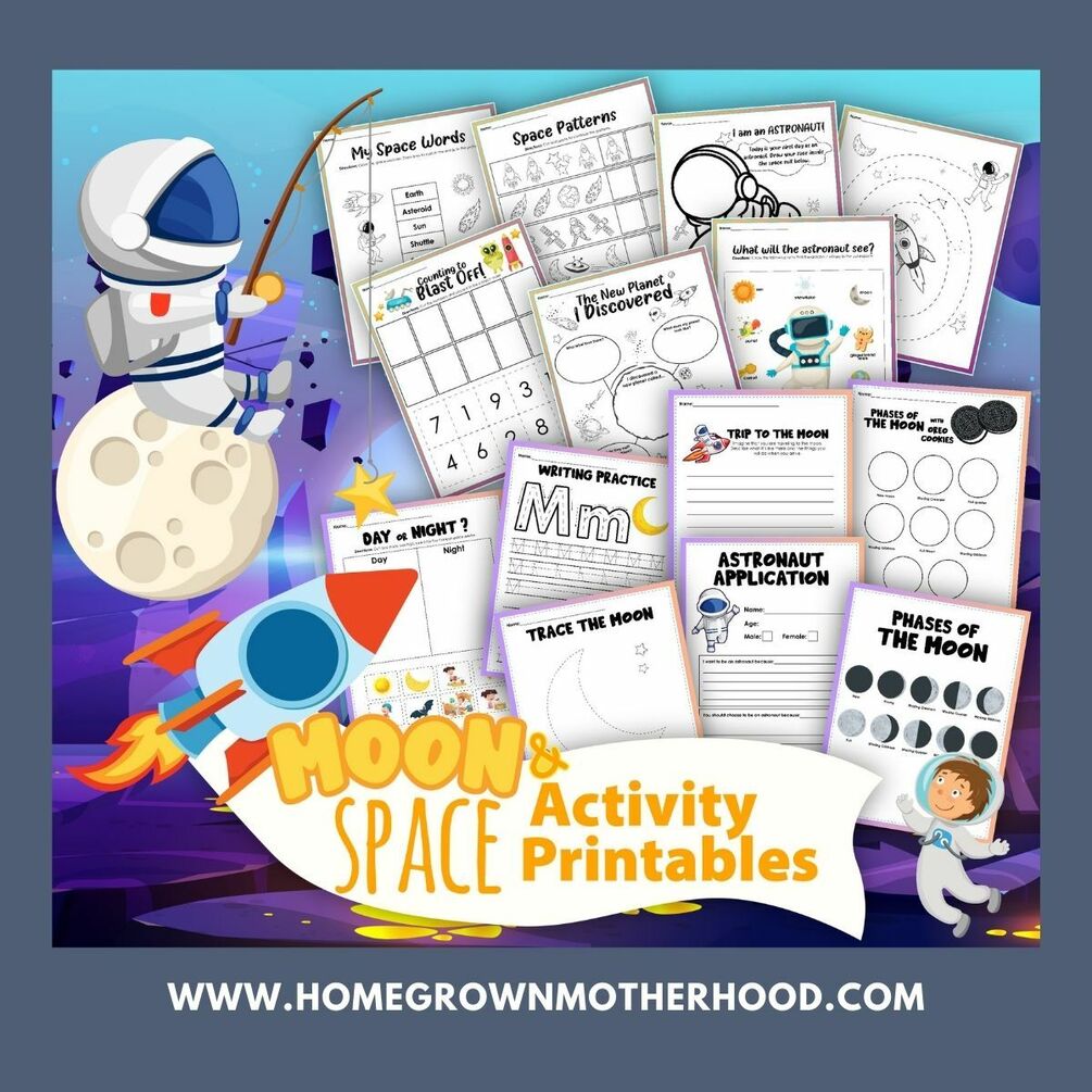 Moon And Space Activity Pack Bundle
