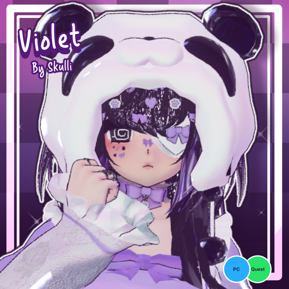 [Public] // Violet the Goth Maid [PC+QUEST] [GoGo/Index] - VRChat