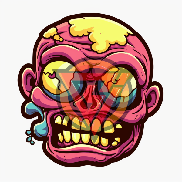 BRAIN DEAD ZOMBIE – High-Quality Digital Art (EPS, PSD, SVG)