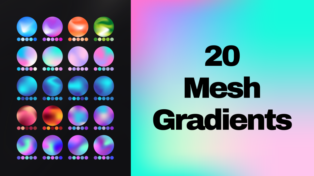 20 Cool Mesh Gradients