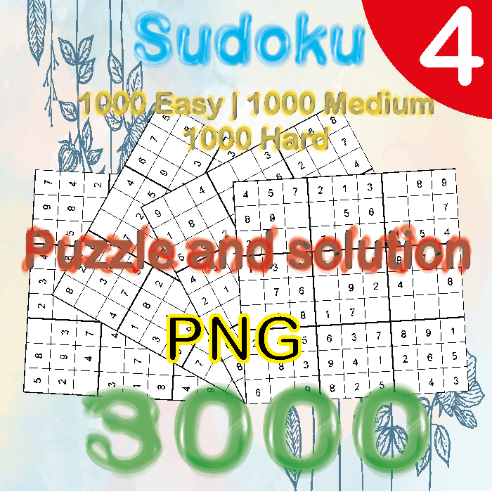 3000 Puzzle Sudoku and Solution 4