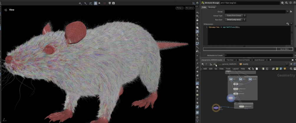 Grooming Tool Maya Houdini Conversion