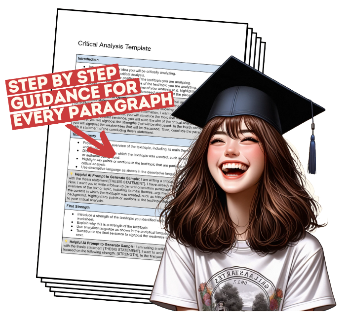 Critical Analysis Template Pack