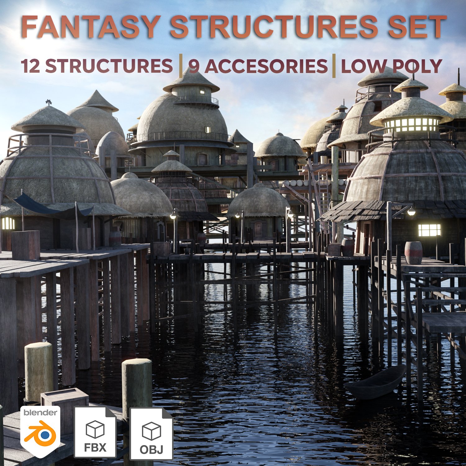 New Fantasy Structures set - Chuck_CG