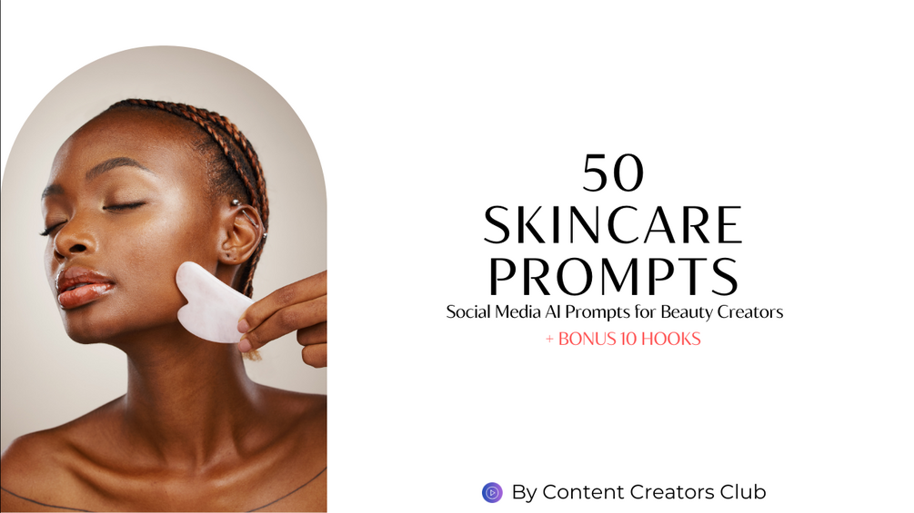 50 Skincare Prompts for Instagram + 10 Viral Hooks