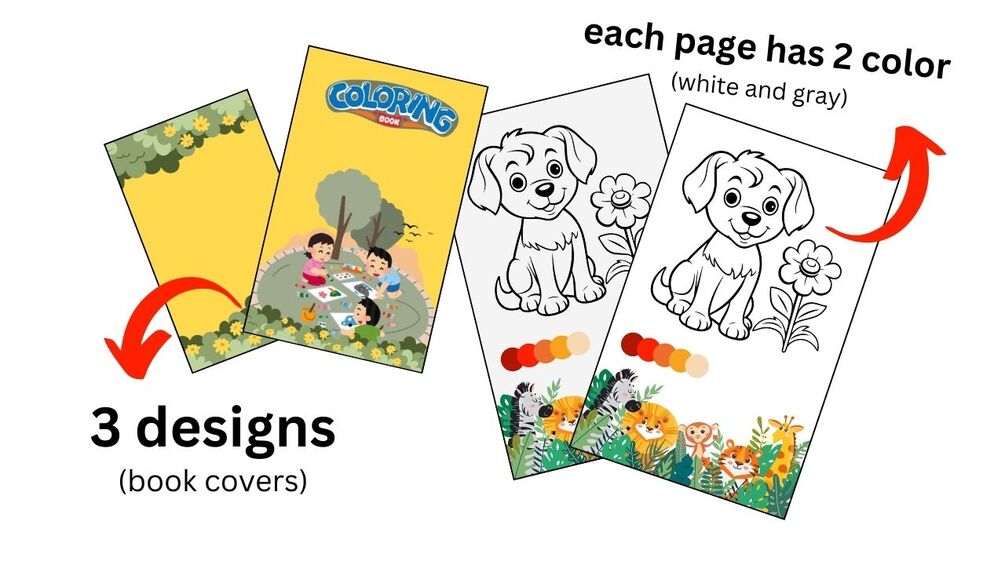 Drawing and coloring e book.