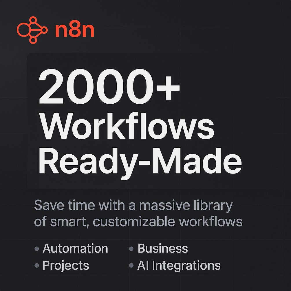 N8n Workflow Vault 2000 Ready Workflows
