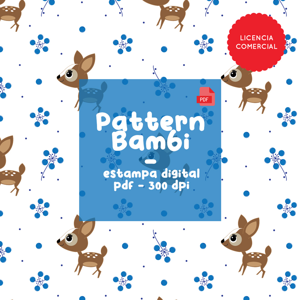DIGITAL PATTERN - BAMBI - COMMERCIAL LICENSE