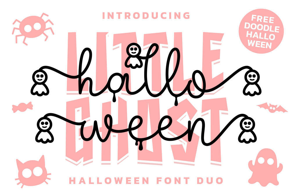 Halloween Ghost Font Duo