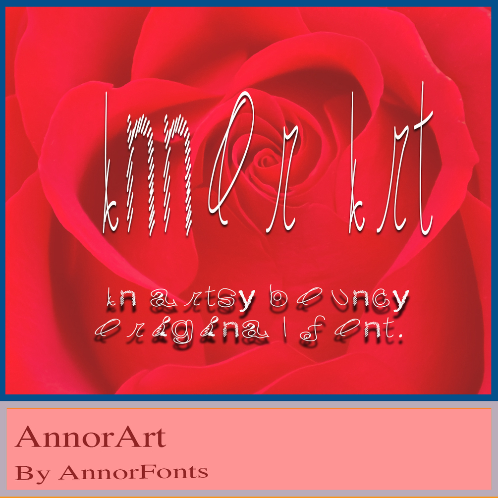 AnnorArt - Beautiful, Unique and Artsy Handwritten Font for Personal ...