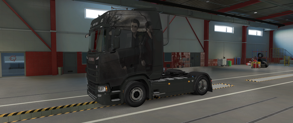 ETS 2 - Scania S High Roof - The Vampire Diaries Skin