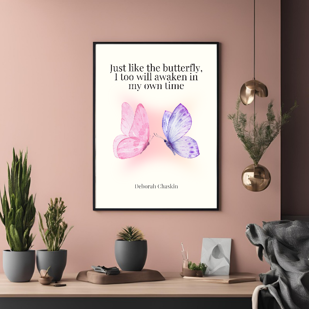 "Butterfly Awakening" - Inspirational Art Print by Deborah Chaskin