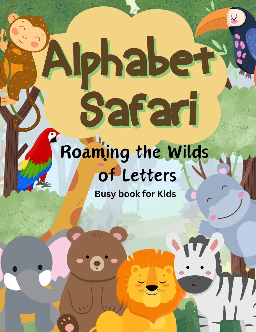Alphabet Safari: Roaming the Wild of Letters Busy Book for Kids (ready ...
