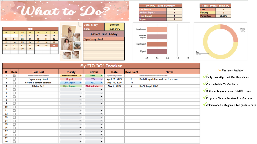 Aesthetic Task Planner