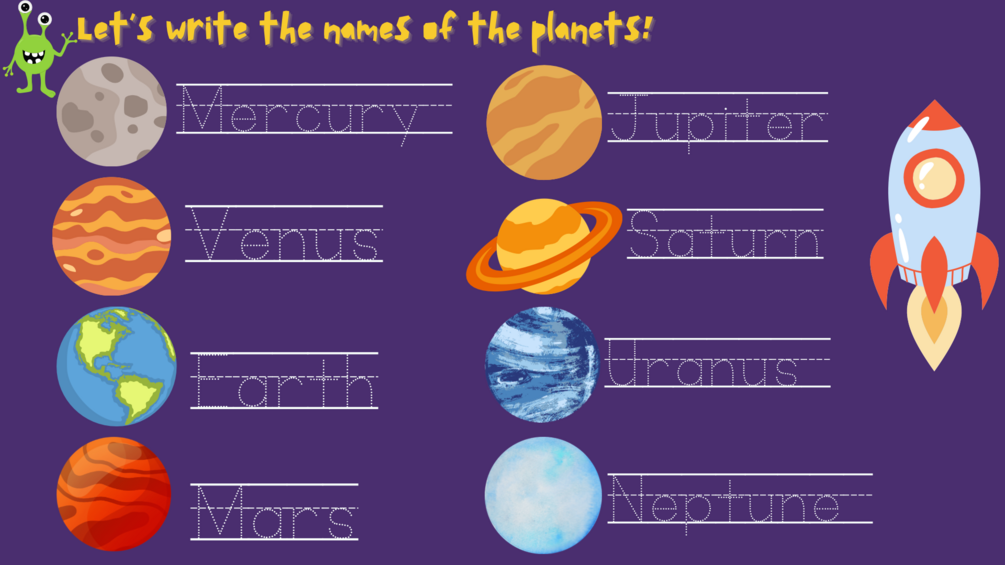 The Wonders of Space Printable Digital Learning activity for kids (Busy ...