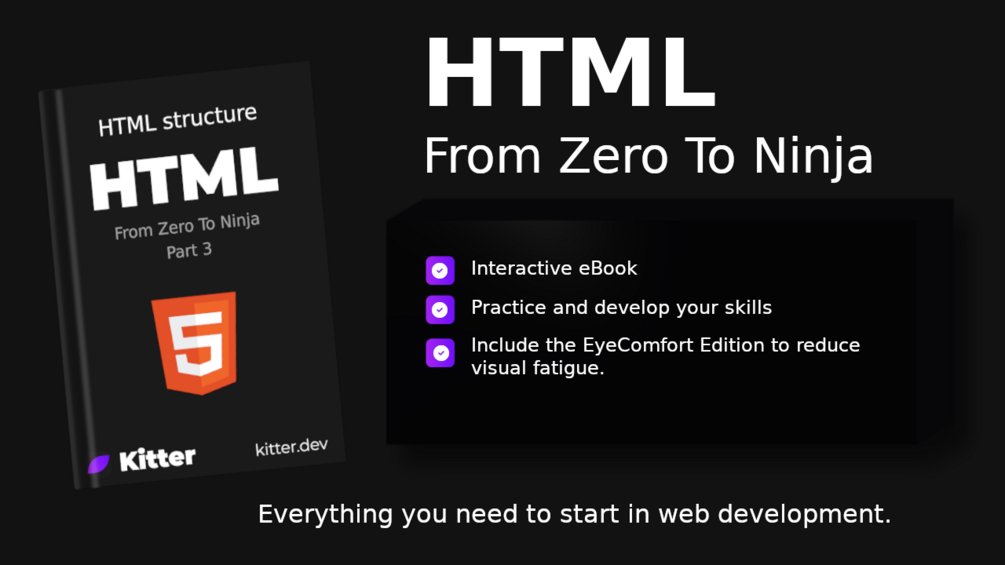 HTML structure - HTML From Zero To Ninja