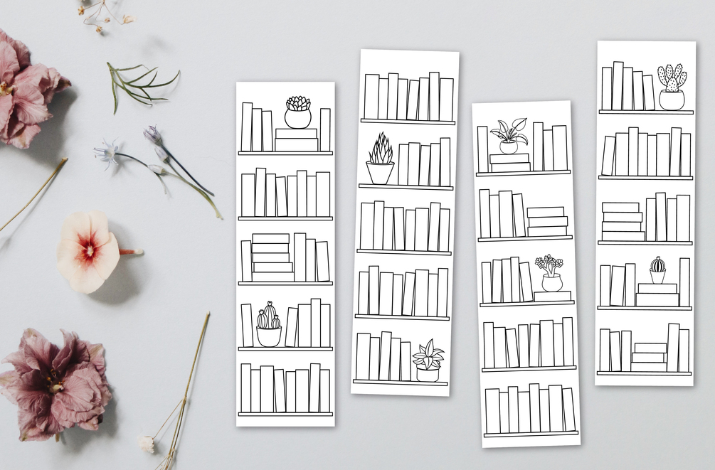 Bookshelf Reading Tracker Bookmarks