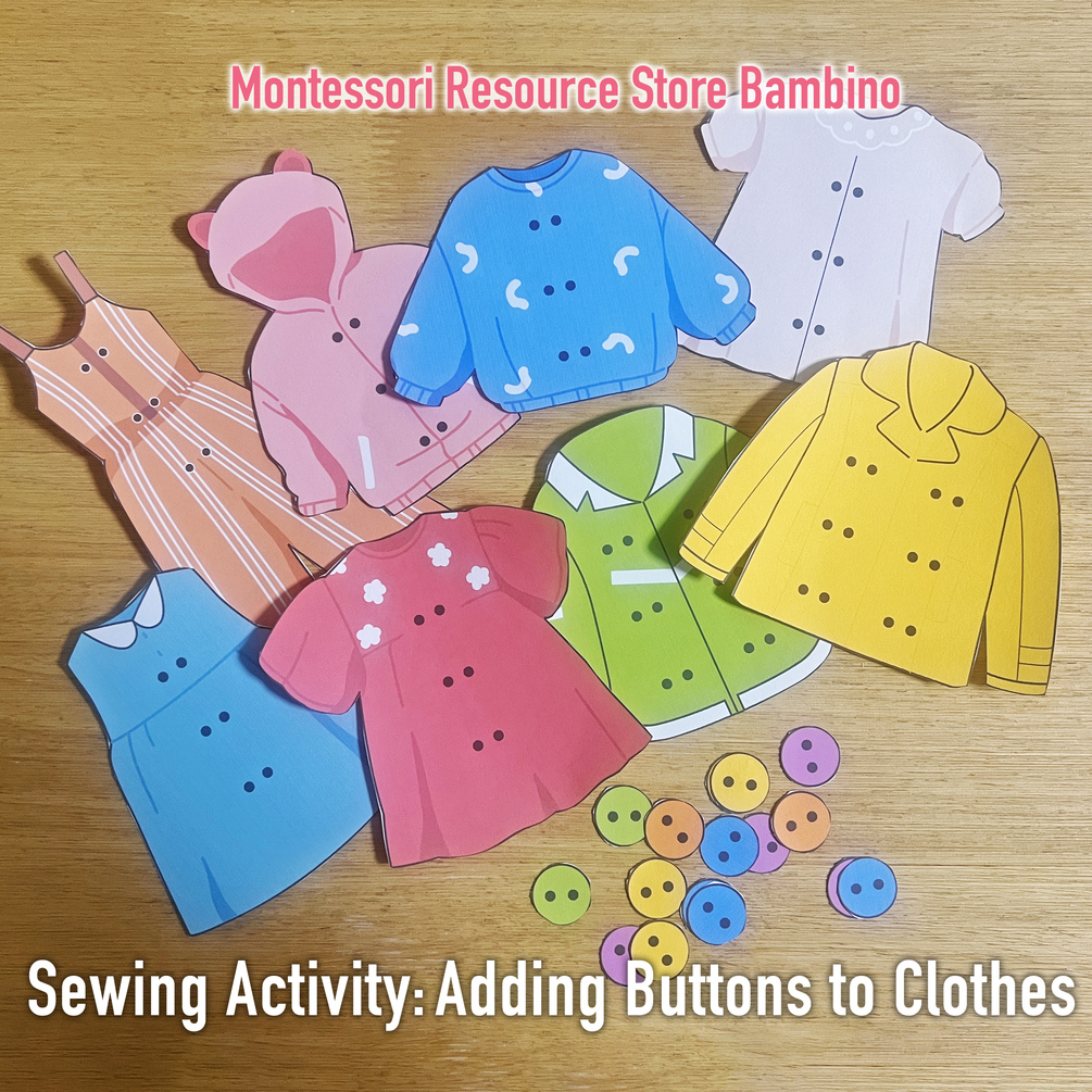 Sewing Activity: Adding Buttons to Clothes