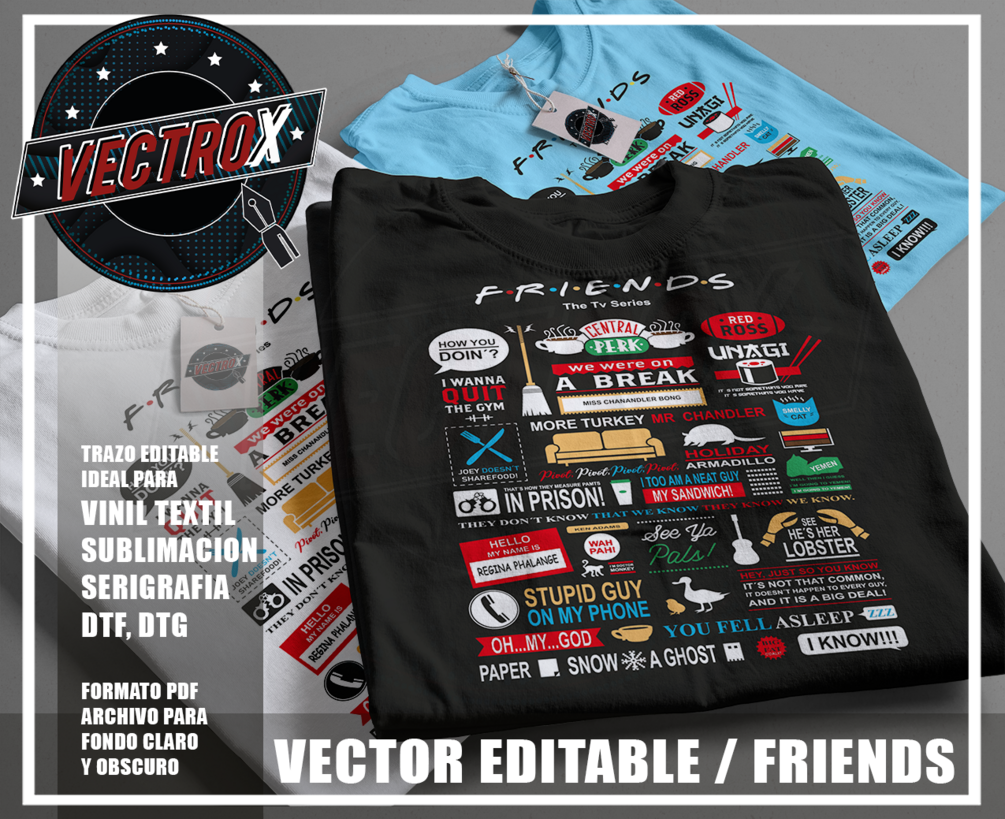 Vector Editable - Friends Elements