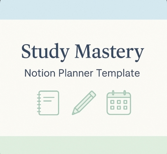 "Study Mastery: Notion Planner Template"