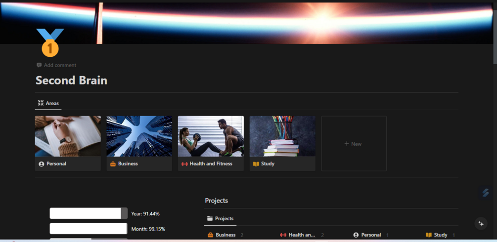 BrainSync: Second Brain Notion Template