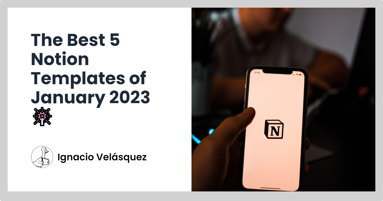 The Best 5 Notion Templates of January 2023 🎆 - TheVeller