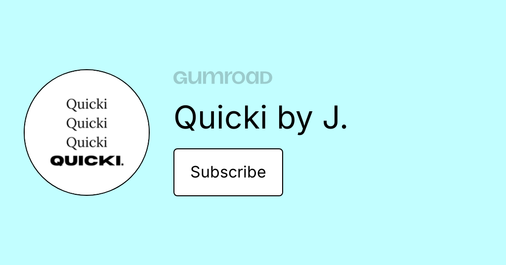 Quicki by J.