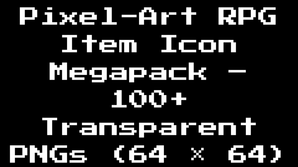 100 Pixel Art Assets Pack - Equipment / Consumables - 64x64 – Game ...