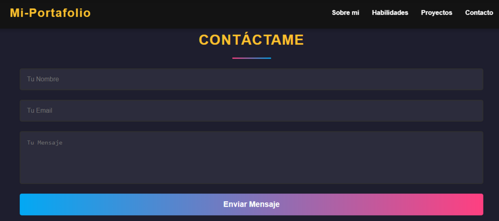 Portafolio personal - moderno