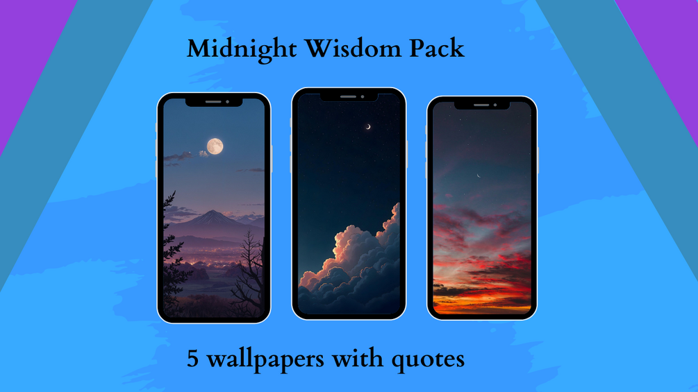 Digital Phone Wallpapers Midnight Wisdom Pack