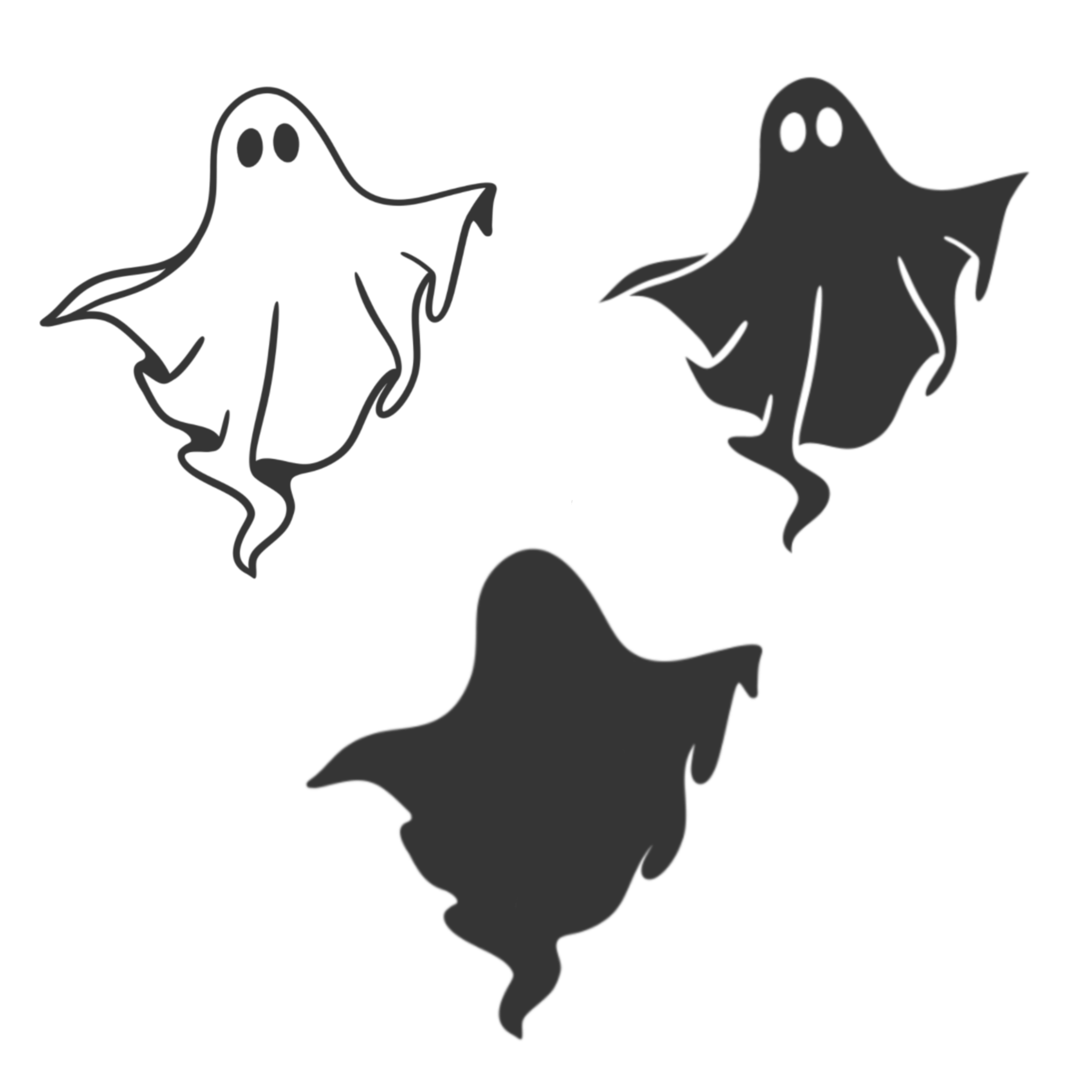 Ghost procreate stamp set