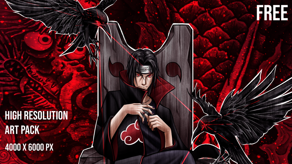 Itachi Uchiha | High Resolution Art Pack | Naruto