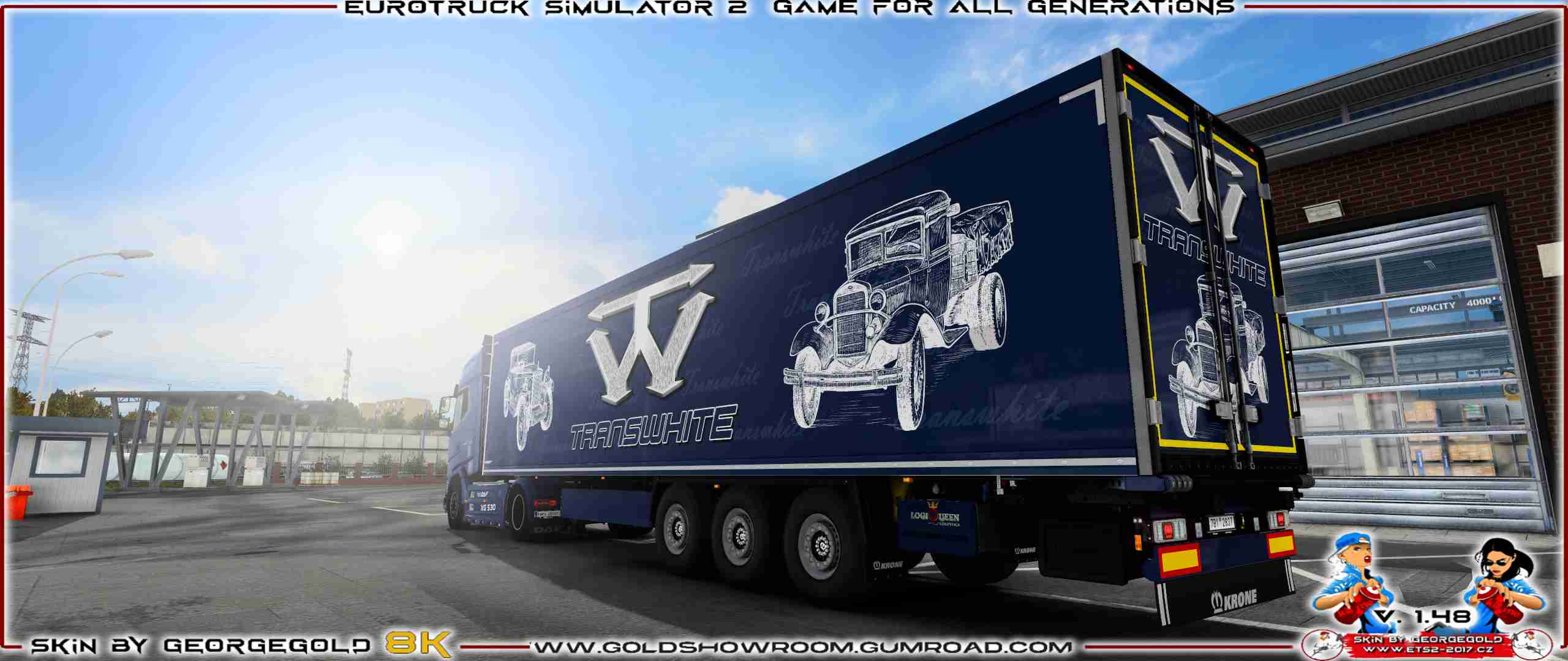 ETS 2 Skin Combo DAF XG+ TransWhite