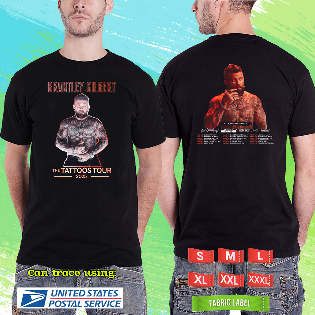 BRANTLEY GILBERT THE TATTOOS TOUR 2025. BRANTLEY GILBERT TOUR. BRANTLEY ...