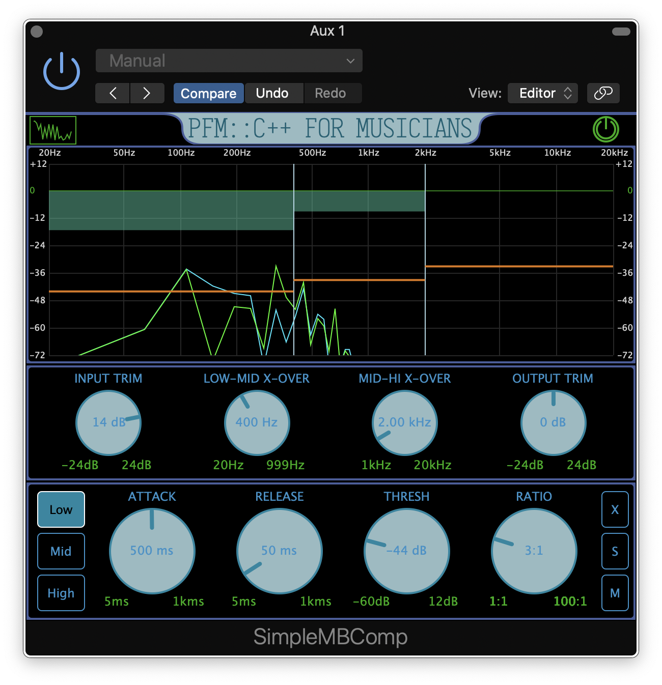 PFM::SimpleMultiBandComp Written Tutorial now available! - Matkat Music